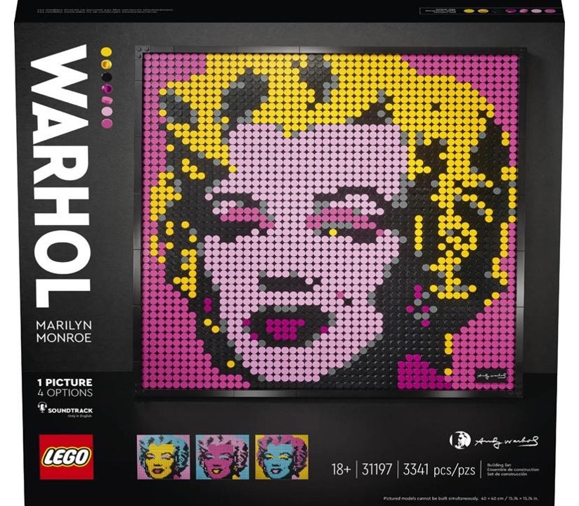LEGO® Andy Warhol’s Marilyn Monroe | www.debetoys.com